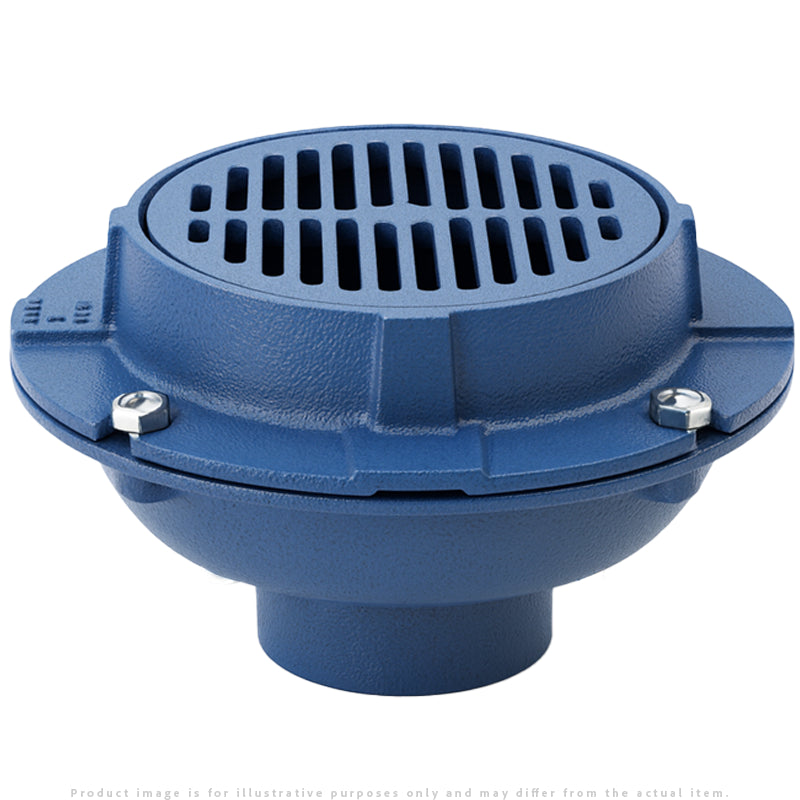 Zurn Z550 9" Medium-Duty Floor Drain | Cast Iron Heel-Proof Grate